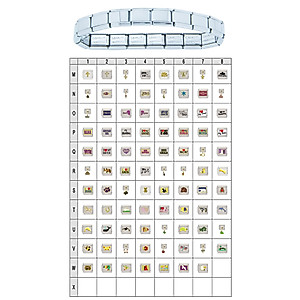 Clearly Charming Italian Charm Shiny Starter Bracelet with 8 Charms Bundle