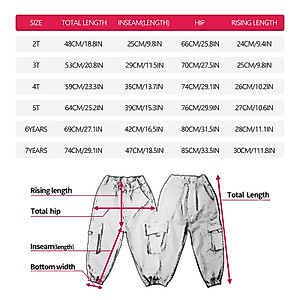 MINI PANDA Toddler Pants, Black Pants Toddler Boys or Girls, Little Boy Pants 2-Pieces (3T, Black,Green)