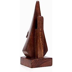 Garden Of Arts Wooden Eyeglass Spectacle Holder Handmade Nose Shaped Stand for Office Desk Home Decor Gifts