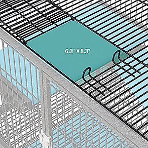 YITAHOME Metal 4-Tiers Small Animal Cages for Adult Rats/Rabbit/Ferret/Chinchilla/Cats/Guinea Pig/Large Hamster Indoor Critter Nation Cage Double-Story