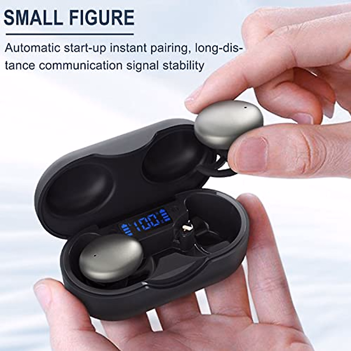 #LB2e09 Bluetooth Earphones Wireless in Ear Earphones Waterproof Sports Running Electric Display Bluetooth Earphones