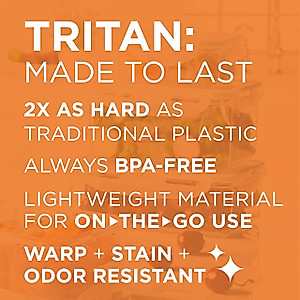 LOCK & LOCK Purely Better Tritan Container/Rectangle Food Storage Bin with Divider, 34 Ounce, Clear