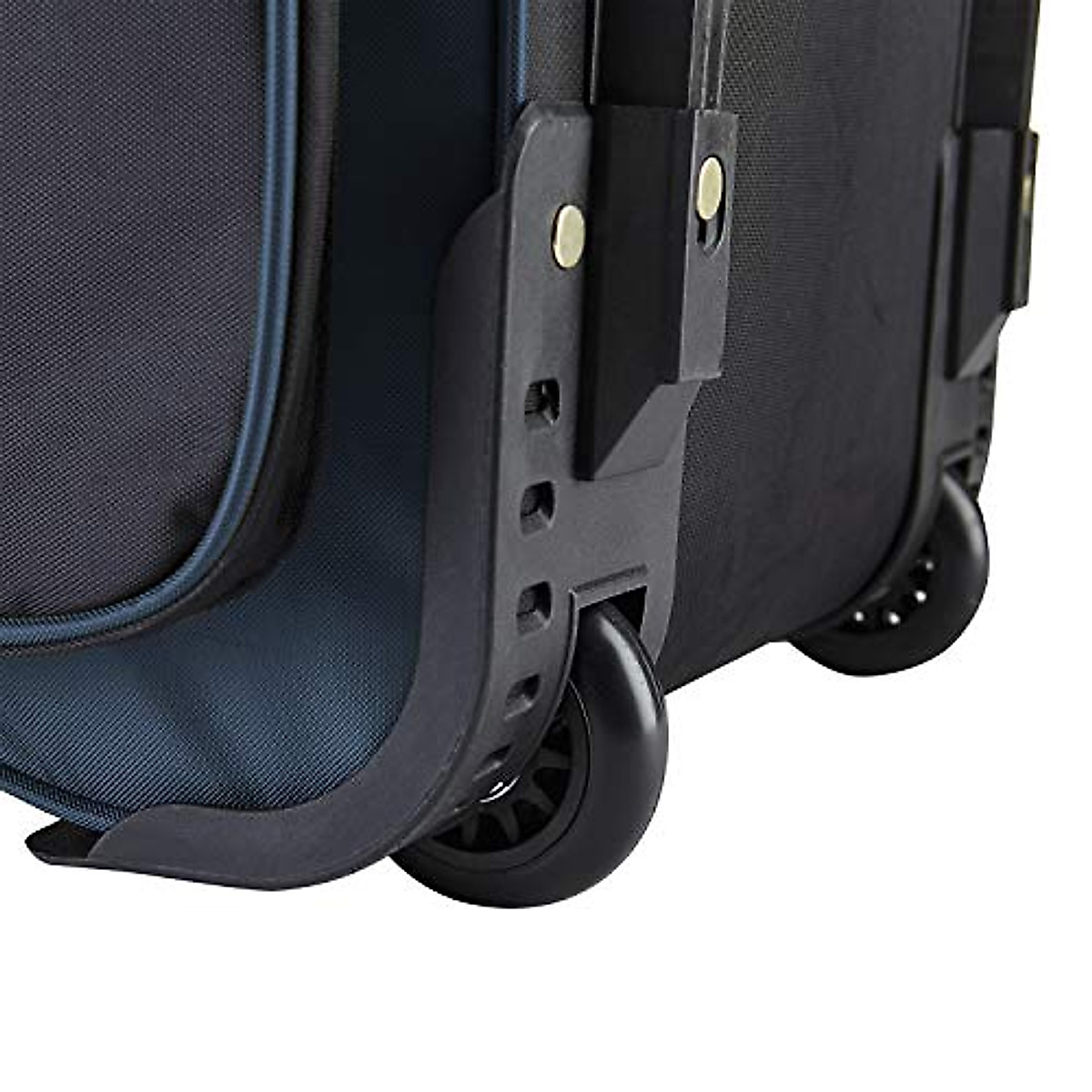 Travelers Club Xpedition 30 Inch Multi-Pocket Upright Rolling Duffel Bag, Blue, 30" Suitcase