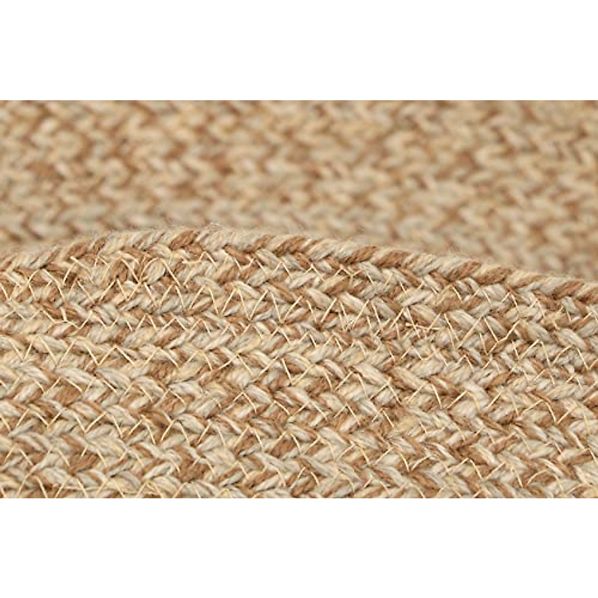 WOVEN ST. Performance Braided Round Area Rug | Carpets Suitable for Living Room, Bedroom, Dining Room, Home Décor | Luxurious Handcrafted Traditional Rugs | PET-Yarn | 8’ Round | Modern Rugs