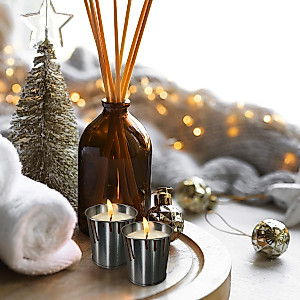 Citronella Candles 6 Pack, Outdoor Indoor Scented Candles with Pure Citronella Essential Oil and Natural Soy Wax, Long Lasting Burning for Home Gardon Patio Balcony