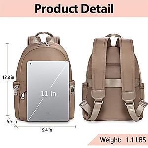 BLUEFATTY Mini Backpack Purses For Women Small Backpack Purse Ladies Fashion Small Daypacks Waterproof Back Pack For Girls（Mini Brown）