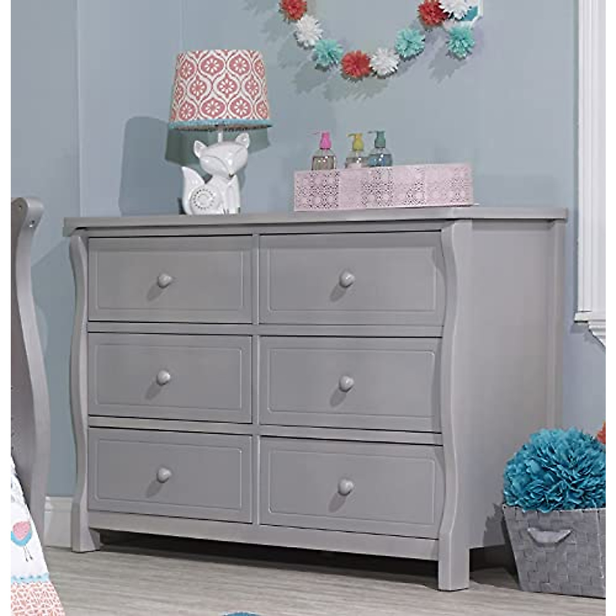 Sorelle Tuscany Double Dresser, Weathered Gray, Crib