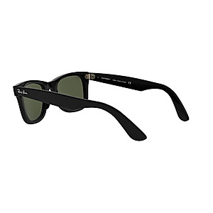 Ray-Ban Rb4340 Wayfarer Ease Square Sunglasses, Black/G-15 Green, 50 mm