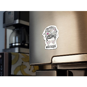 Nurse Life Refrigerator Magnet | #Nurselife | 5 Inch | Magnet| Waterproof | Bumper Car Trucks Vans Walls Laptop Magnet CS369