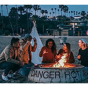 RAOMEIDE 48" Fire Poker for Fire Pit Outdoor Heavy Duty, Portable Collapsible Campfire Poker Stick, Firepit Poker Long, Fireplace Poker Tool Only