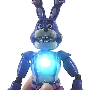 3-Piece FNAF Game-Inspired Action Figures Set - Bonnie Bear, Security Breach, Sundrop Doll - Movable Joints PVC Model Toys & Gifts