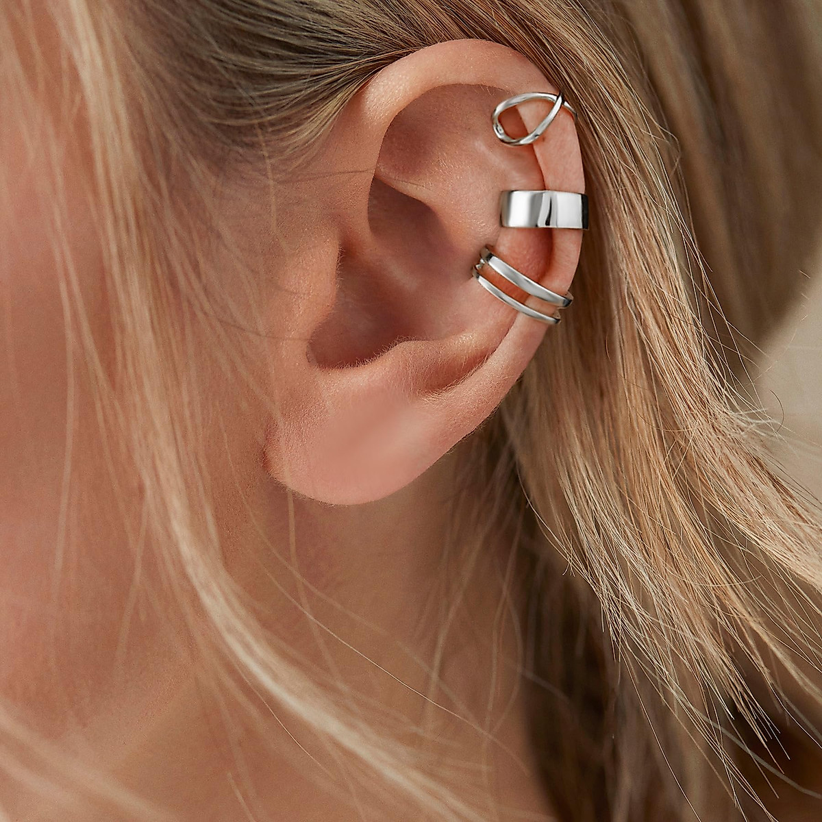 Ear Cuffs 925 Sterling Silver Ear Cuffs for Women Non Piercing Cartilage Cuffs Conch Earrings