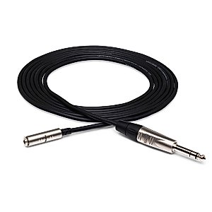 Hosa HXMS-005 REAN 3.5 mm TRS to 1/4" TRS Pro Headphone Adaptor Cable, 5 Feet