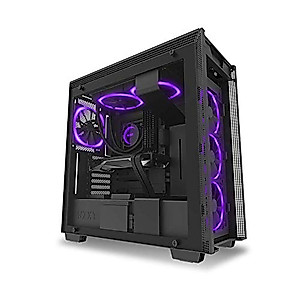 NZXT AER RGB 2 - HF-28140-B1 - 140mm - Advanced Lighting Customizations - Winglet Tips - Fluid Dynamic Bearing - LED RGB PWM Fan for Hue 2 - Single (HUE2 Lighting Controller Not Included)