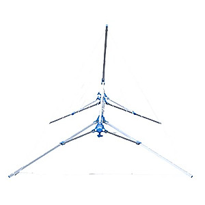 YIYIBYUS Outdoor Umbrella Drying Rack, Steel Frame & Adjustable Height, 4-arm Umbrella Clothesline for Bedding, Collapsible Retracting Clothes Line for Backyard