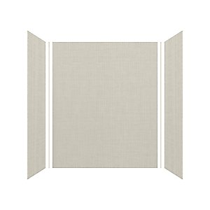Transolid EWK603672-46 Expressions 3-Panel Shower Wall Kit, 36-in L x 60-in W x 72-in H, Cameo