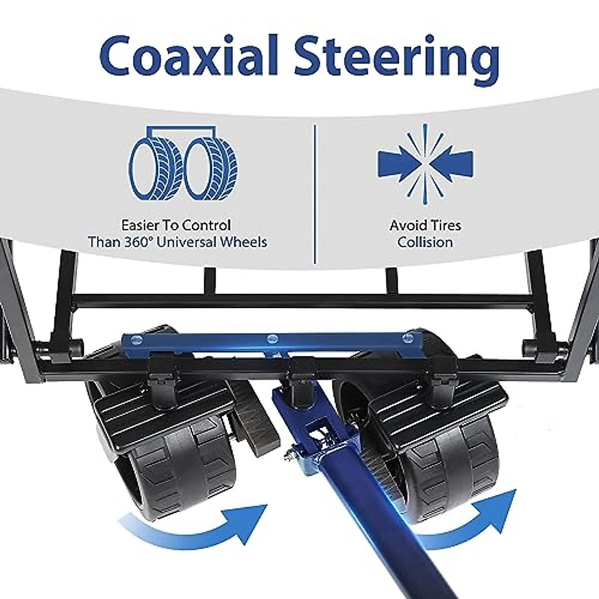 Sekey Heavy Duty Foldable Wagon with 220lbs Weight Capacity, Collapsible Folding Utility Garden Cart with Big All-Terrain Beach Wheels & Drink Holders.Light Blue