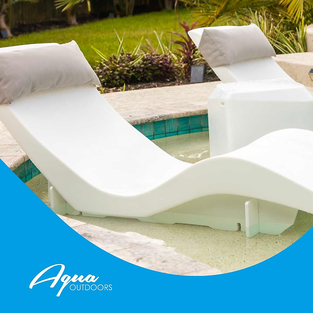Aqua Outdoors in-Pool Chaise Riser (White)