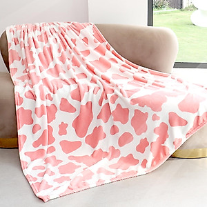 Lightweight Blanket Pink Soft Fleece Blankets Small Warm Throw Blanket for Bed