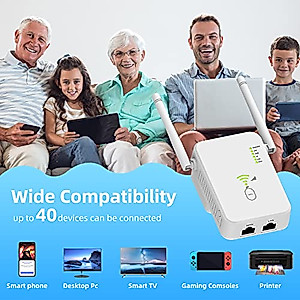 2023 WiFi Extender,WiFi Extenders Signal Booster for Home Covers Up to 8000 Sq.ft and 40 Devices,1.2Gbps Dual Band 2.4G/5G WiFi Range Extender WiFi Booster and Signal Amplifier