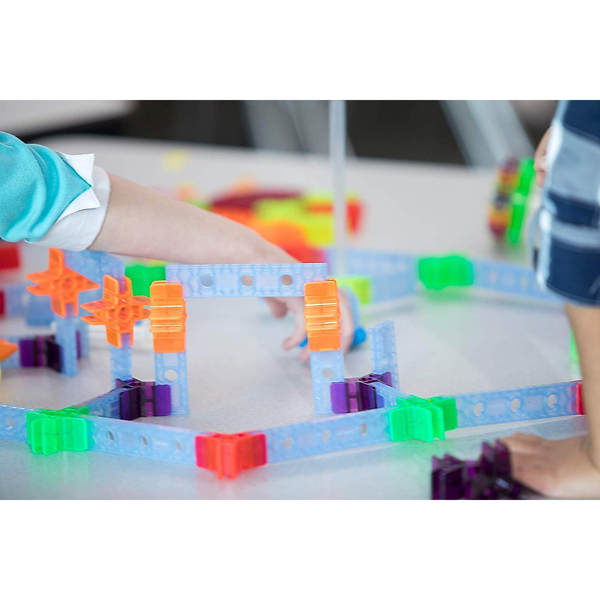 Brackitz STEAM Education Center | STEM Construction Building Block Toy | Sensory Learning Toys for Children PreK-6 | 1224 Pc Set