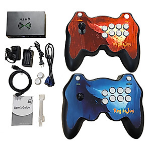 RegiisJoy 20000 in 1 Bluetooth Arcade Game Console Pandora Box 30S Wireless Game Machine for PC & Projector & TV, 2-4 Players, 1280X720, 3D Games, Search/Hide/Save/Load/Pause Games