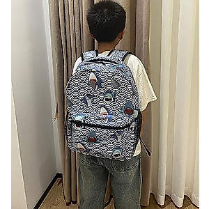 MAZACUIR Shark Backpack for kids,cartoon Backpack Boy School Backpacks, Backpack for kids