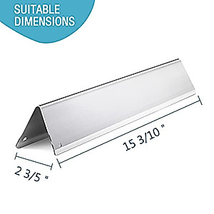 Grill Replacement Parts Heat Plate for Weber Spirit 300 Series,15.3 inch Flavorizer Bar for Weber Spirit 300 E-310 E-320 Series,5 Pack