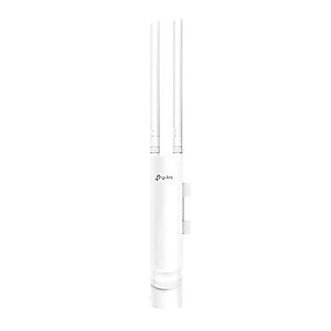 TP-Link EAP110-Outdoor V3 | Omada N300 Wireless Outdoor Access Point | WiFi Coverage up to 200 meters| Passive PoE w/ Free PoE Injector | SDN Integrated | Cloud Access & Omada App | White