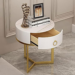 HIGOH Bedside Table Living Room Furniture Bedside Table Modern Minimalist Bedroom Hotel Nightstands Small Apartment Dormitory Storage Cabinet