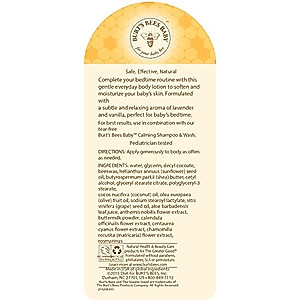 Burt's Bees Baby Nourishing Lotion, Calming Baby Lotion - 12 Ounce Bottle (Pack of 3)