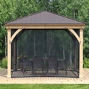 Yardistry 12' x 12' Meridian Mosquito Mesh