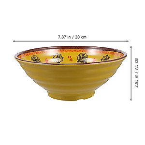 Yardwe Cereal Bowl Camping Dinnerware Bowl Udon Noodle Mala Tang Melamine Camping Eating Utensils Dinner Bowls
