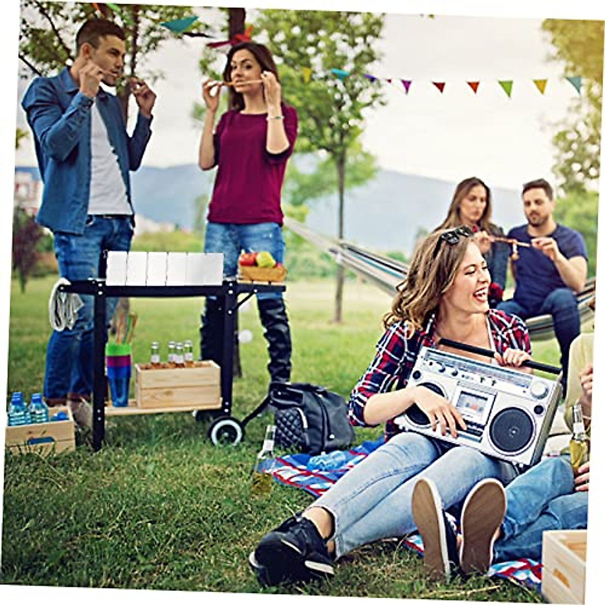 Mobestech 3 Sets Stove Windshield Bbq Grill Portable Bbq Grill Mini Portable Outdoor Gas Stove Outdoor Folding Windshield Outdoor Stove Windshield Portable Camping Stove Aluminum Alloy Light