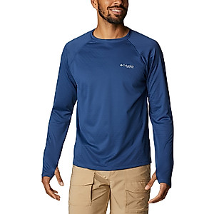 Columbia Men's PFG Zero Rules Ice Long Sleeve Shirt, Carbon, XX-Large