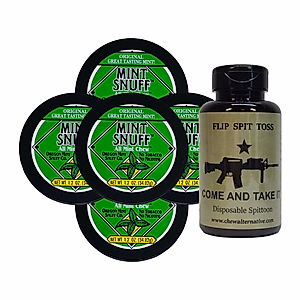 Oregon Mint Snuff Co. - Mint (5 Cans) - Includes DC Skin Can Cover (Come & Take It MB)