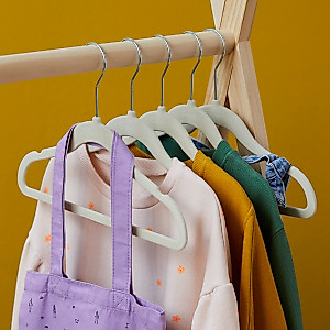 3 Sprouts Baby Hangers – Velvet Closet Clothes Organizers for Nursery, 10 Pack