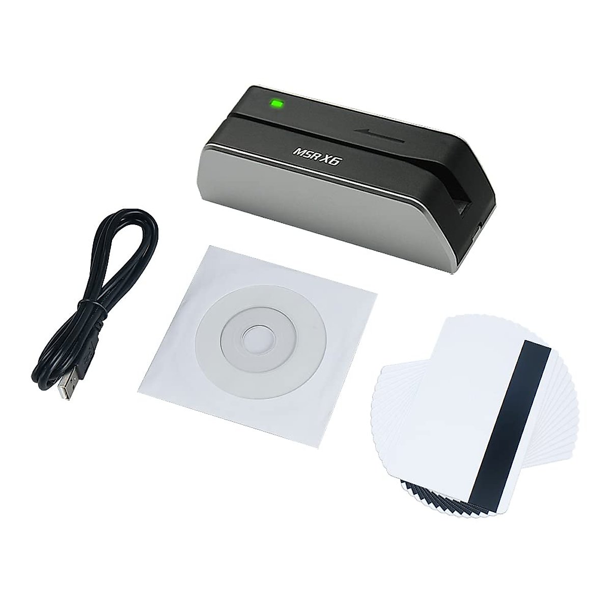 MSRX6 MSR X6 USB Swipe Magstripe Credit Card Reader Writer Smallest
