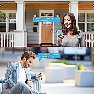 Smart Lock, SMONET Deadbolt Lock with Keypad, Keyless Entry Biometric Fingerprint Front Door Locks, Bluetooth Electronic Digital Lock with Reversible Handle, App Control, IC Card for Home, Apartment