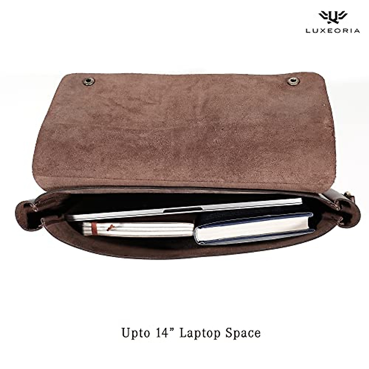 Genuine Leather Laptop Sleeve Bag Compatible with MacBook Air/Pro, 13-13.3 inch Notebook, Compatible Briefcase with MacBook Pro 14 inch