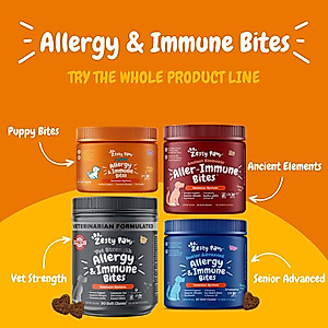 Zesty Paws Dog Allergy Relief - Dog Itching Skin Relief - Dog Probiotics for Itchy Skin and Itchy Ears - Dog Allergy Chews - Dog Itch Relief - Dog Skin Allergy Relief - Lamb - 50ct