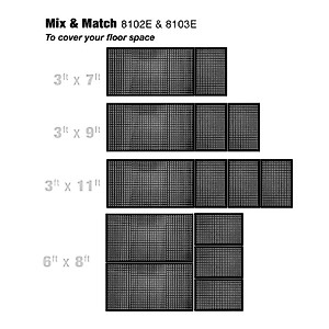 Shepherd Hardware 8102E Indoor/Outdoor Recycled, 24 x 36 x 1/2 Inches, Black Rubber Mat, 2' x 3' x 1/2"