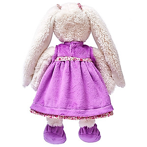 Dilly dudu 2020 Holiday Plush Bunny Rabbit Stuffed Animal Soft Toys Cuddly Dolls Best Gifts 12-Inch (Purple)