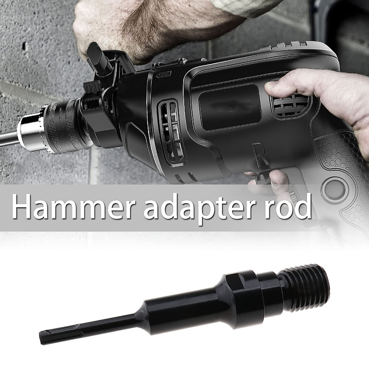 SING F LTD Core Drill Bit Adapter 1-1/4inch UNC to SDS Plus 20mm 45 Steel for Hammer Drill Diamond Core Drill Bits Connecting Hammer Drill Bit Accessories