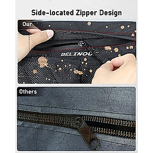 BELINOUS UTV Side Door Bag Compatible with RZR, Front Door Storage Bag with Knee Pad Compatible with Polaris RZR 2014-2023 XP XP4 Turbo 1000 900 (Black)