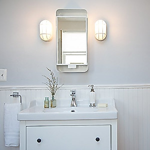 Speakman SA-1304 Rainier Bathroom Square Towel Ring, Polished Chrome