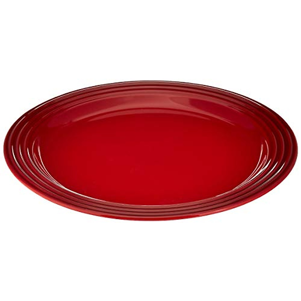 Le Creuset Stoneware Set of 4 Dinner Plates, 10.5" each, Cerise