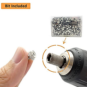 Allkeen Stainless White Painted Hex Head Self-Tapping Gutter Screws #8 x 1/2", 150 Pieces