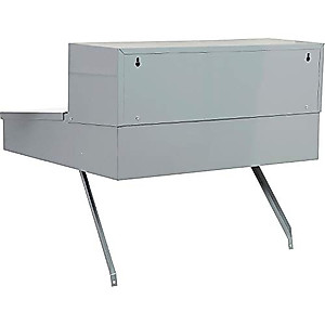 Global Industrial Wall Mounted Receiving Desk, 24" W x 22" D x 12" H, Gray