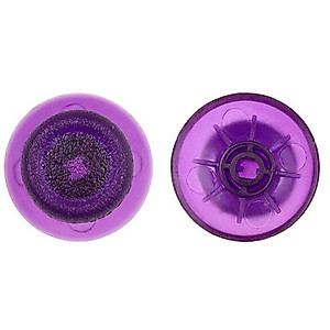 2 x Thumbsticks Thumb Grip Stick Joystick Cap for PS4 Game System Controller - Clear Purple